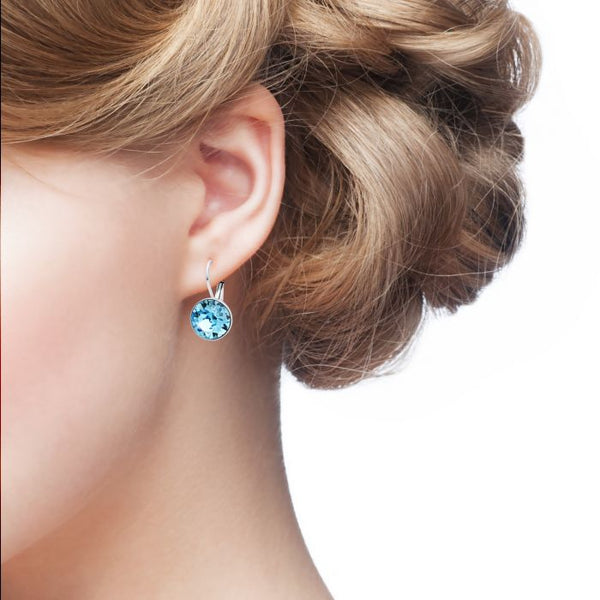 Miki Hoop Earring-Aquamarine - Civetta Spark